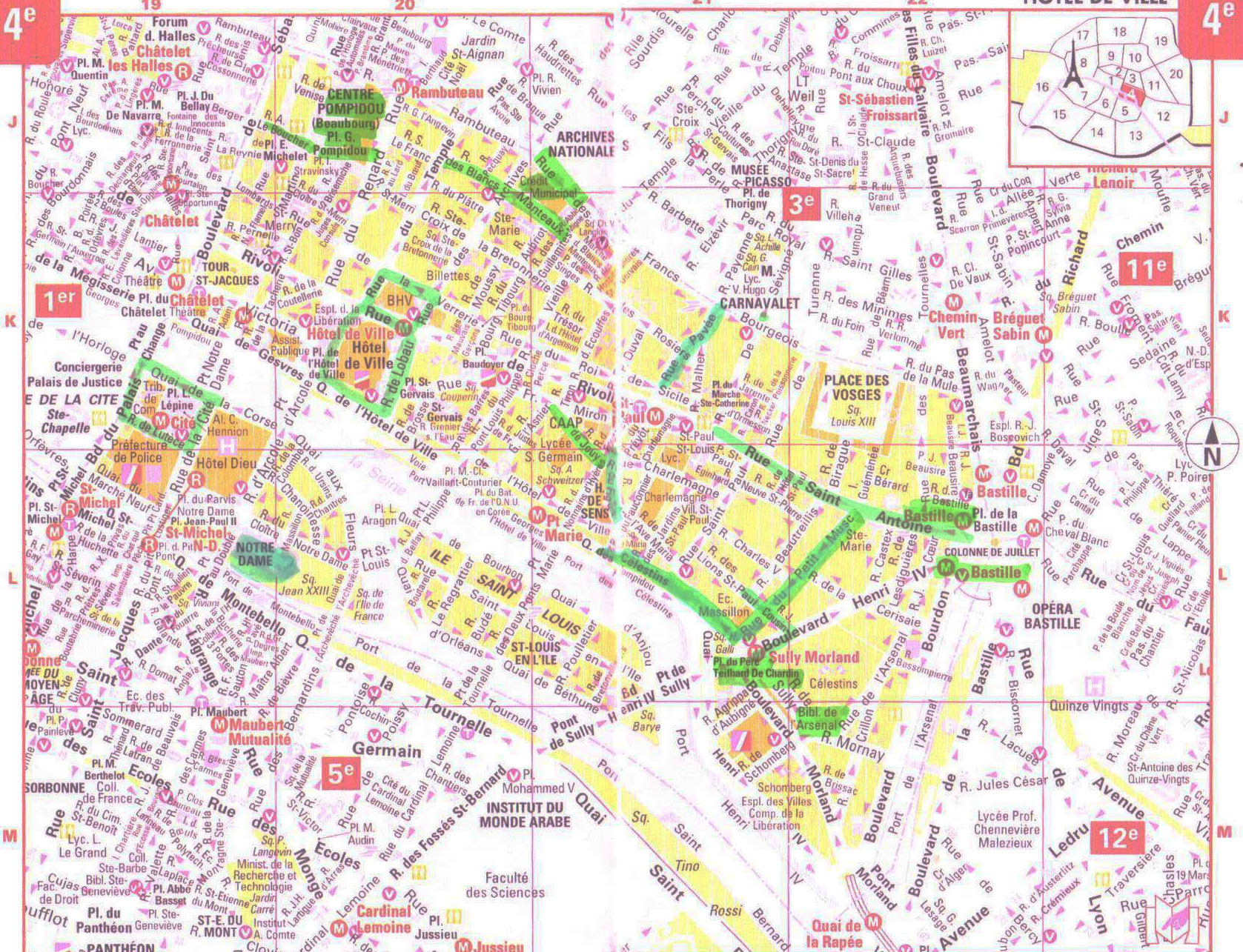 Paris-4ème - caducées-art